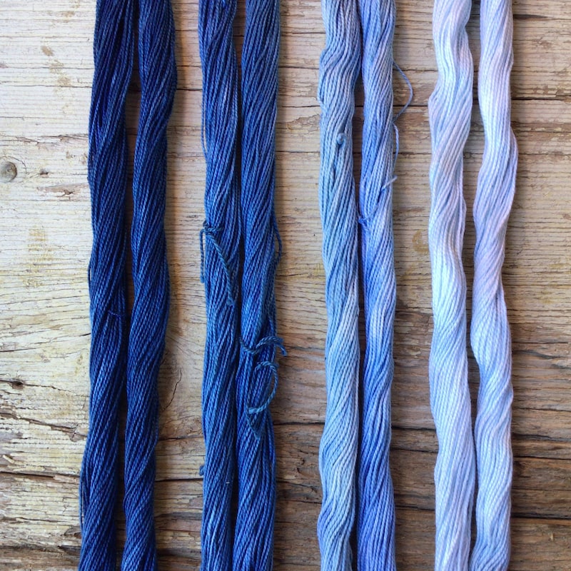 Indigo Dyed Yarn - Etsy