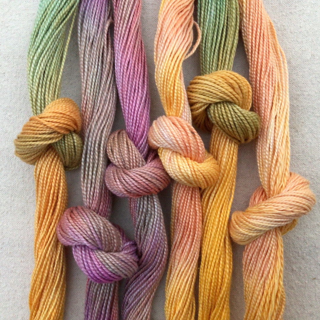Size 5 Variegated, Hand Dyed, Perle Cotton Thread for Knotting ...