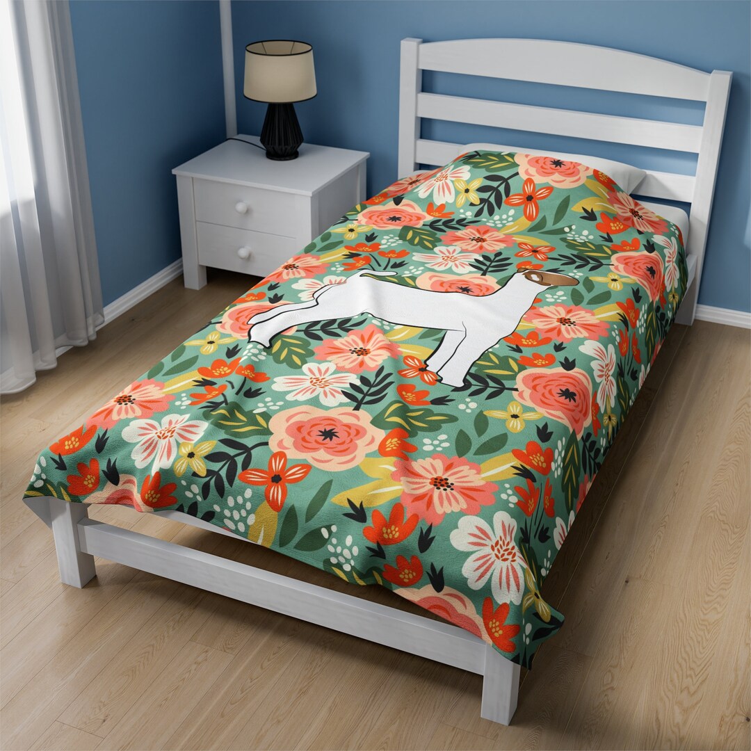 Show Goat Velveteen Plush Blanket - Great Livestock Award Gift Idea ...