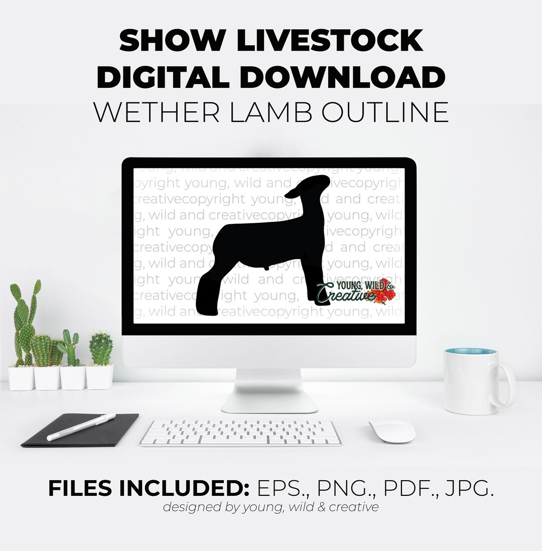 Show Lamb Embroidery File: Livestock Show Graphic (digital Download) - Etsy