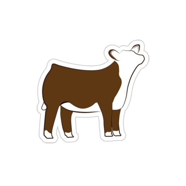 Vinyl Hereford Cattle Stickers - Etsy