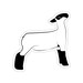Show Ewe Lamb Die-cut Sticker Livestock Sticker Show Livestock Sticker ...