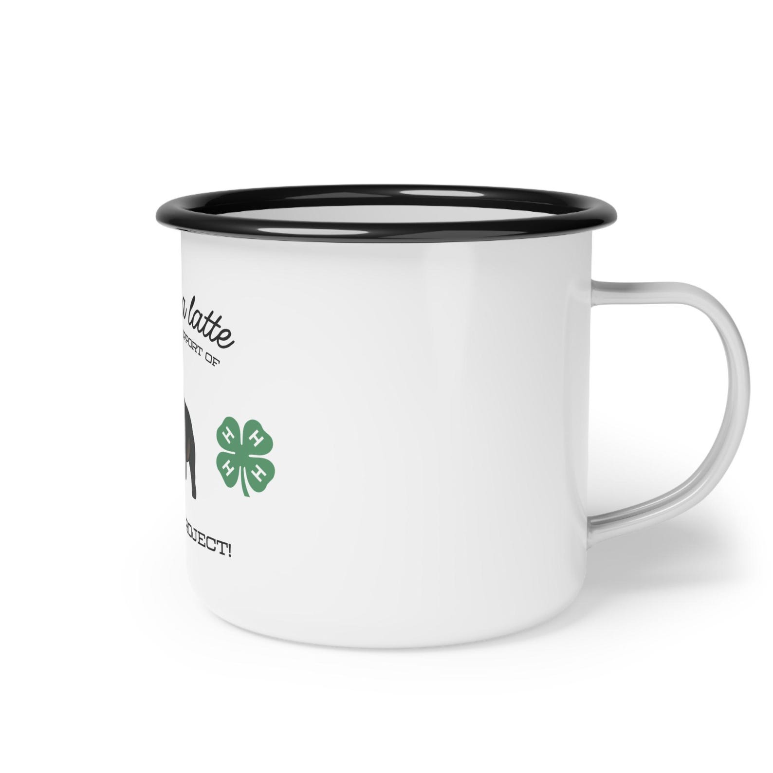 Thanks A Latte 4-H Show Pig Buyer Enamel Mug - Etsy