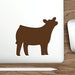 Red Angus Show Heifer Die-cut Sticker Livestock Sticker Show Livestock ...
