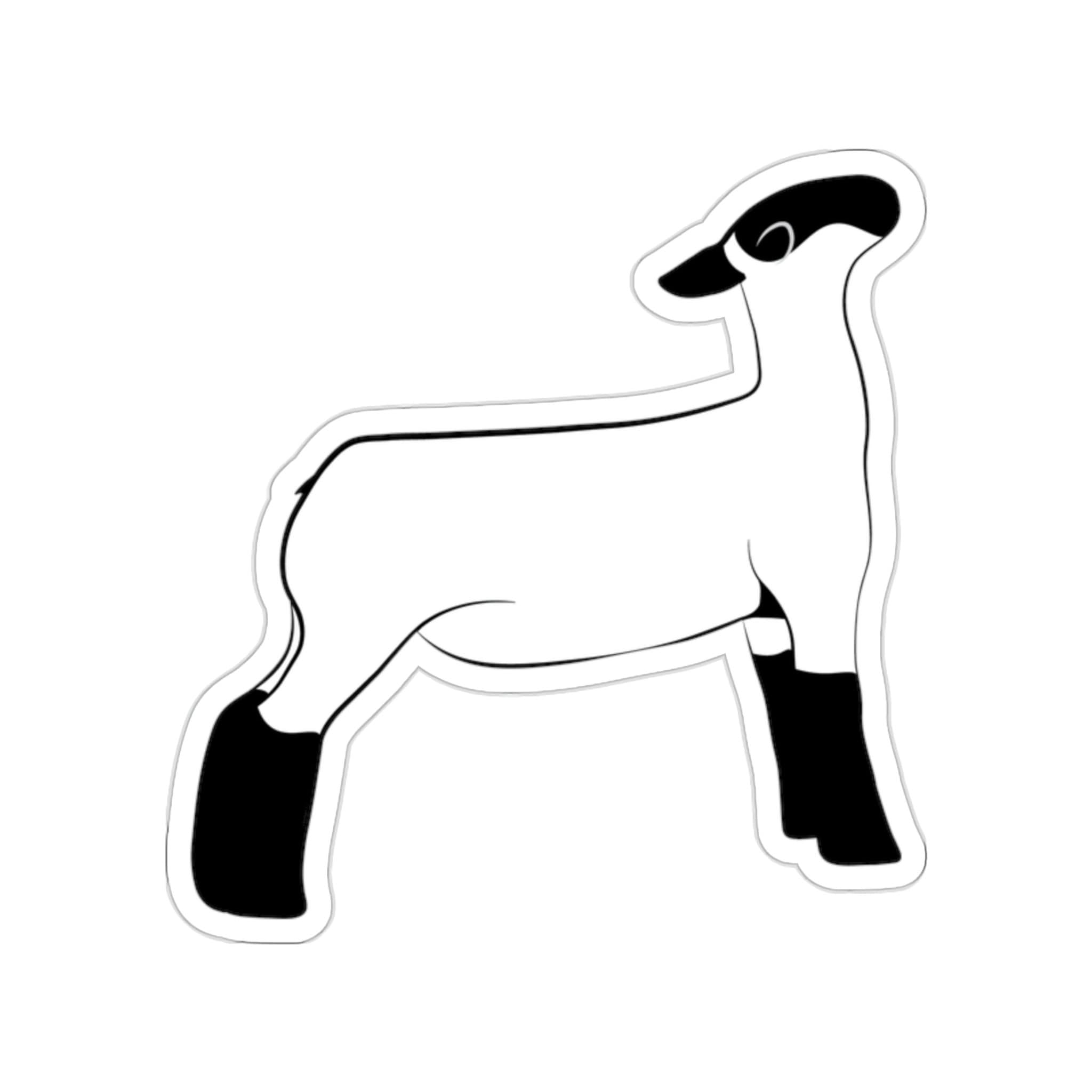 Show Ewe Lamb Die-cut Sticker: Livestock Show Vinyl Decal - Etsy