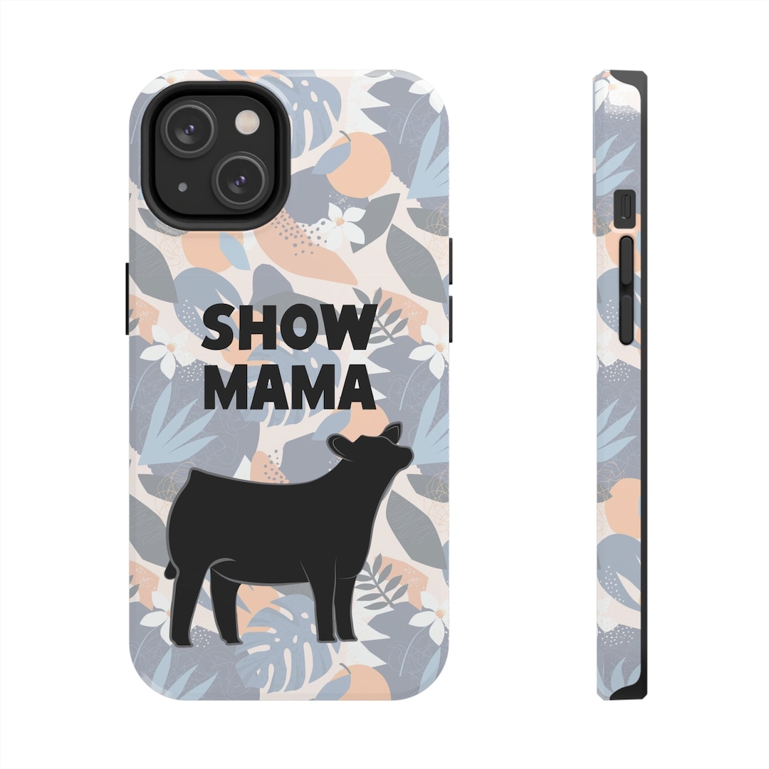 Show Mama Angus Heifer Phone Case: Tropical Livestock Design - Etsy