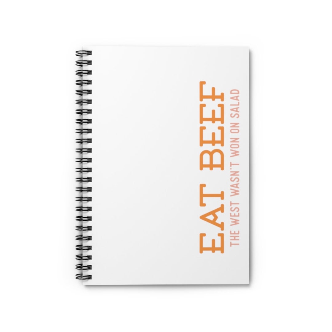 Eat Beef, Cattle, Beef Cattle, Support Agriculture Spiral Notebook ...