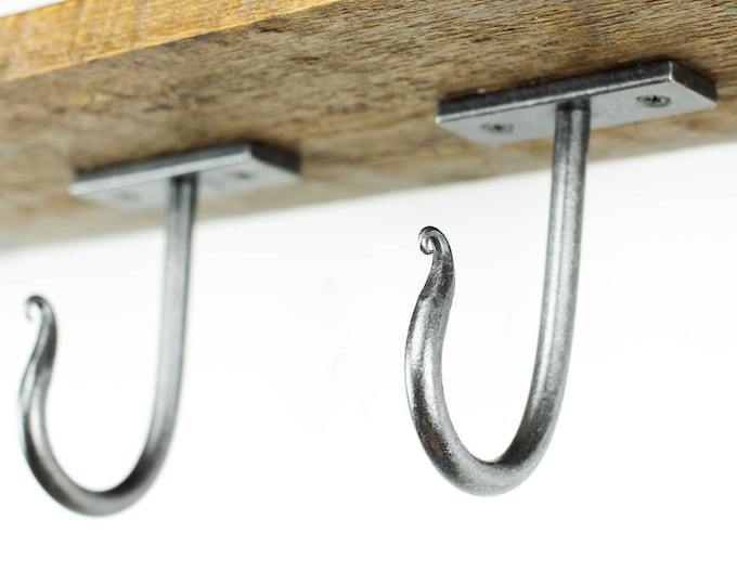Ceiling Hook One Classic Style Undermount Hook Hand Forged - Etsy