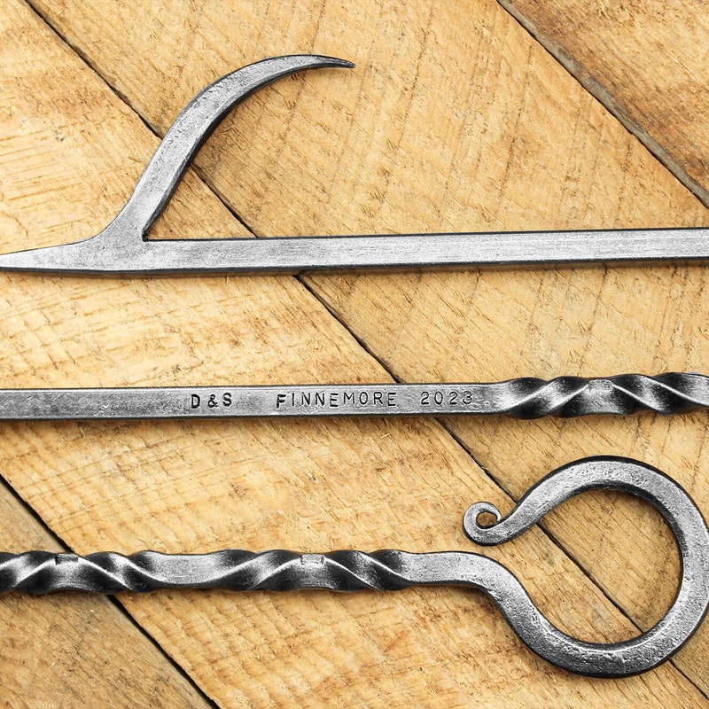 Hand Forged Steel Fireplace Tool - Etsy