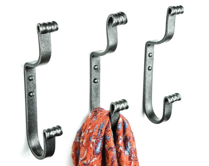 Forged Key Rack Round Hooks Wall Mounted Jewelry Organizer - Etsy