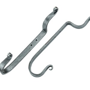 Hand Forged Classic Double Wall Hook | Rustic Iron Coat Hook - Etsy