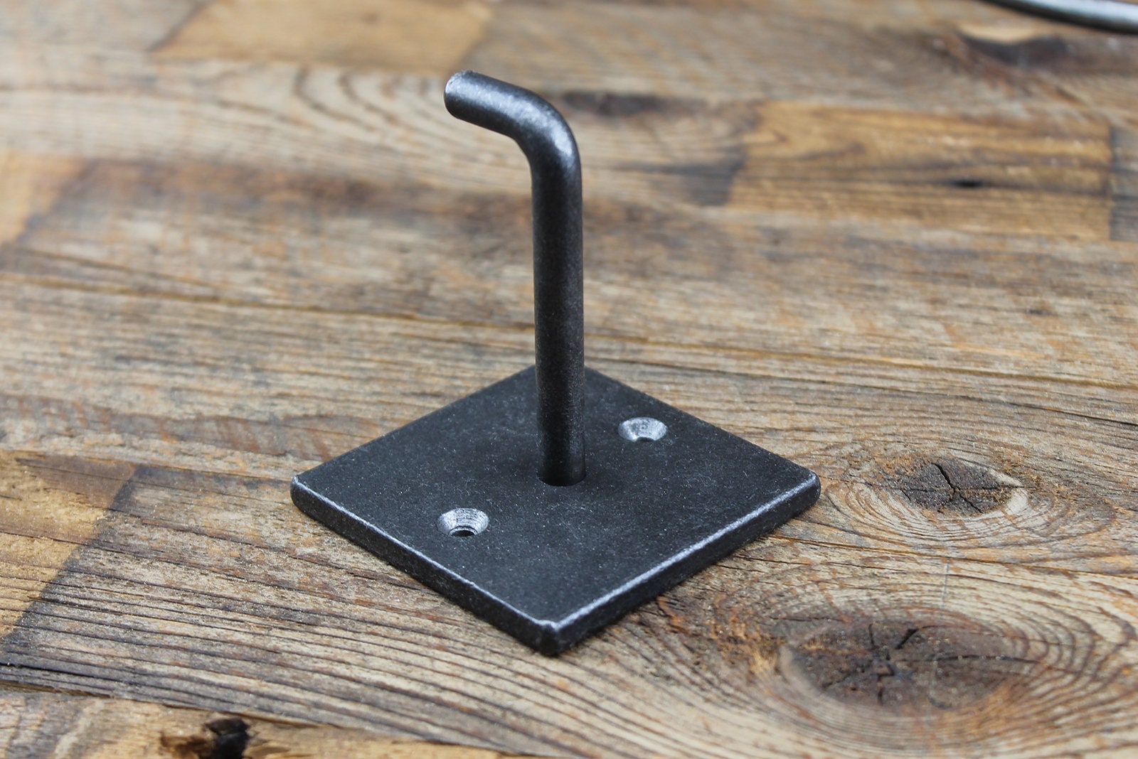 Industrial Hook Square Base Modern Rustic Coat Hook Wall | Etsy