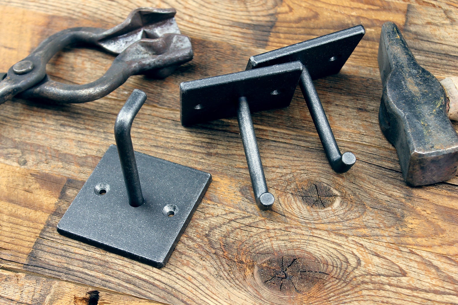 Industrial Hook Square Base Modern Rustic Coat Hook Wall | Etsy