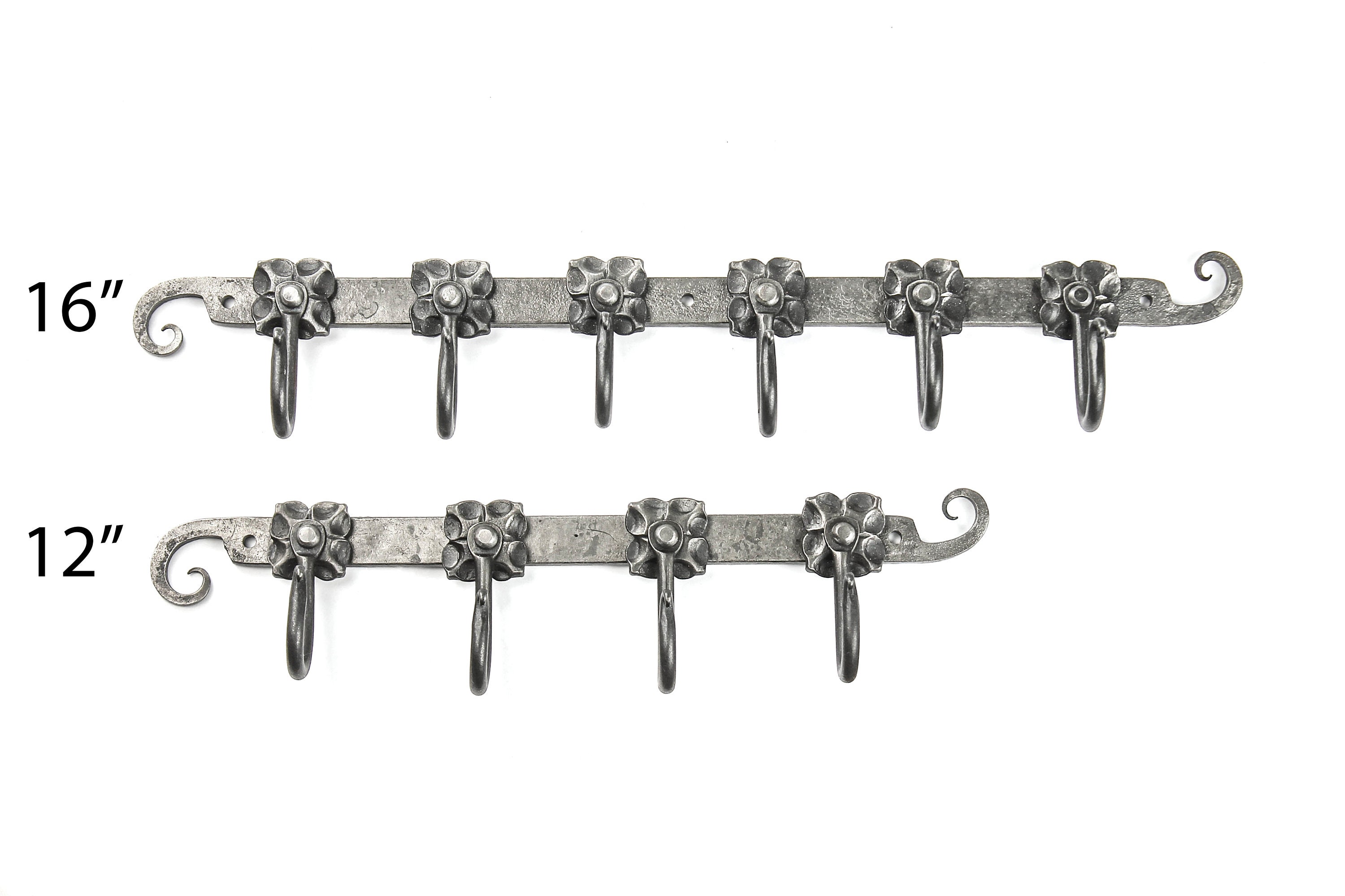 Rustic Flower Hanger Key Rack Jewelry Organizer Hammered | Etsy