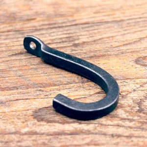 Small Key Hook, Square | Rustic Modern Jewelry Hanger, Blacksmith Made ...