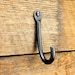 Small Key Hook, Round Rustic Modern Jewelry Hanger, Blacksmith Made ...