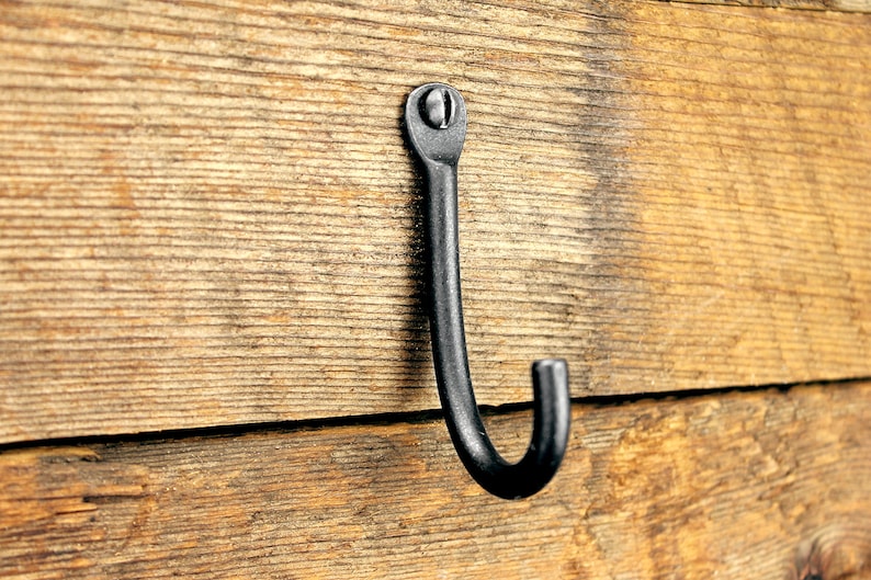 Small Key Hook Round Rustic Modern Jewelry Hanger - Etsy