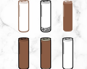 Slim Can Koozie Template - Etsy