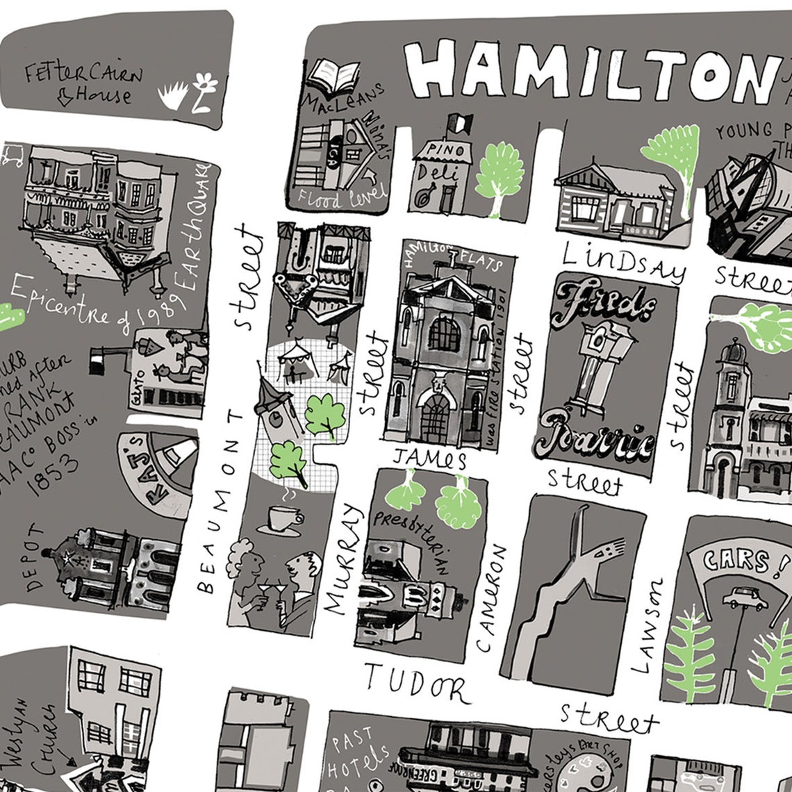 Map of Hamilton NSW - Etsy
