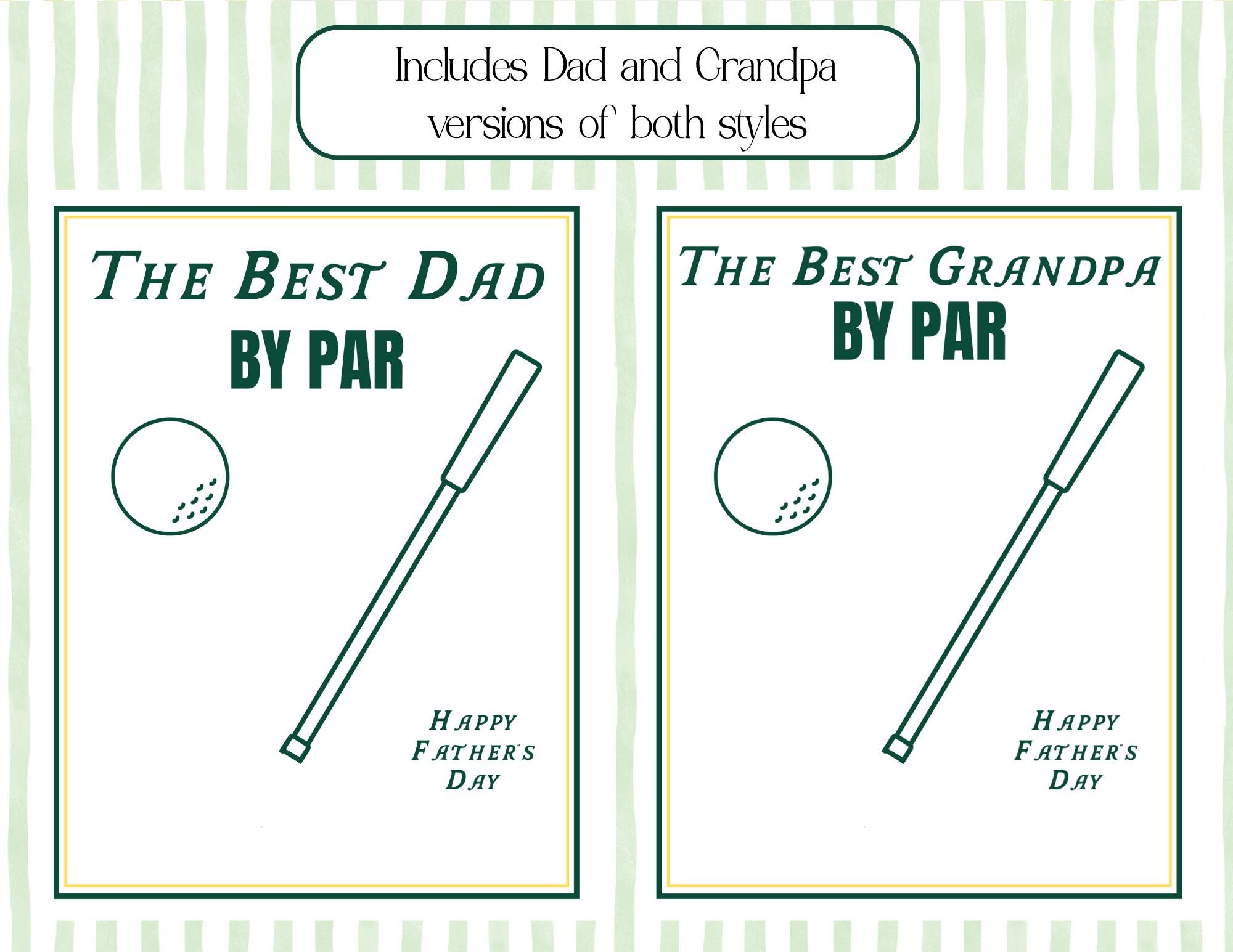Father's Day Handprint Art: Golf Keepsake Gift for Dad/grandpa (digital ...