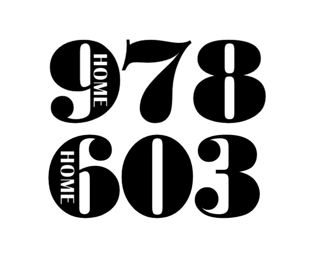 Area Code Decal - Etsy