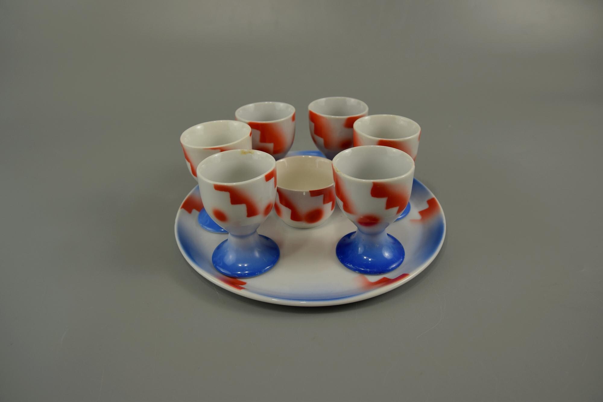 6 Vintage Egg Cups / Salt Cellar / Plate / Art Deco | Germany | 30s - Etsy