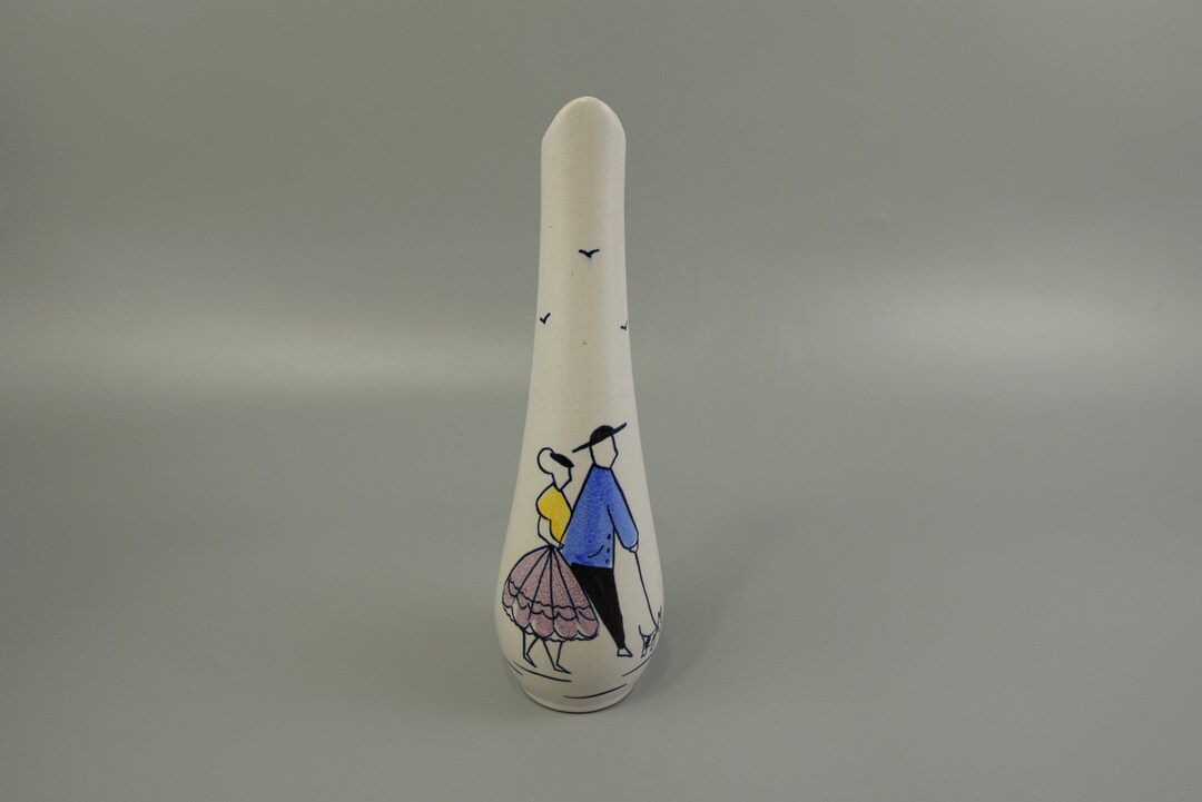 Vintage Vase / Steuler / 4132 / handgemalt / West German Pottery | 60er ...