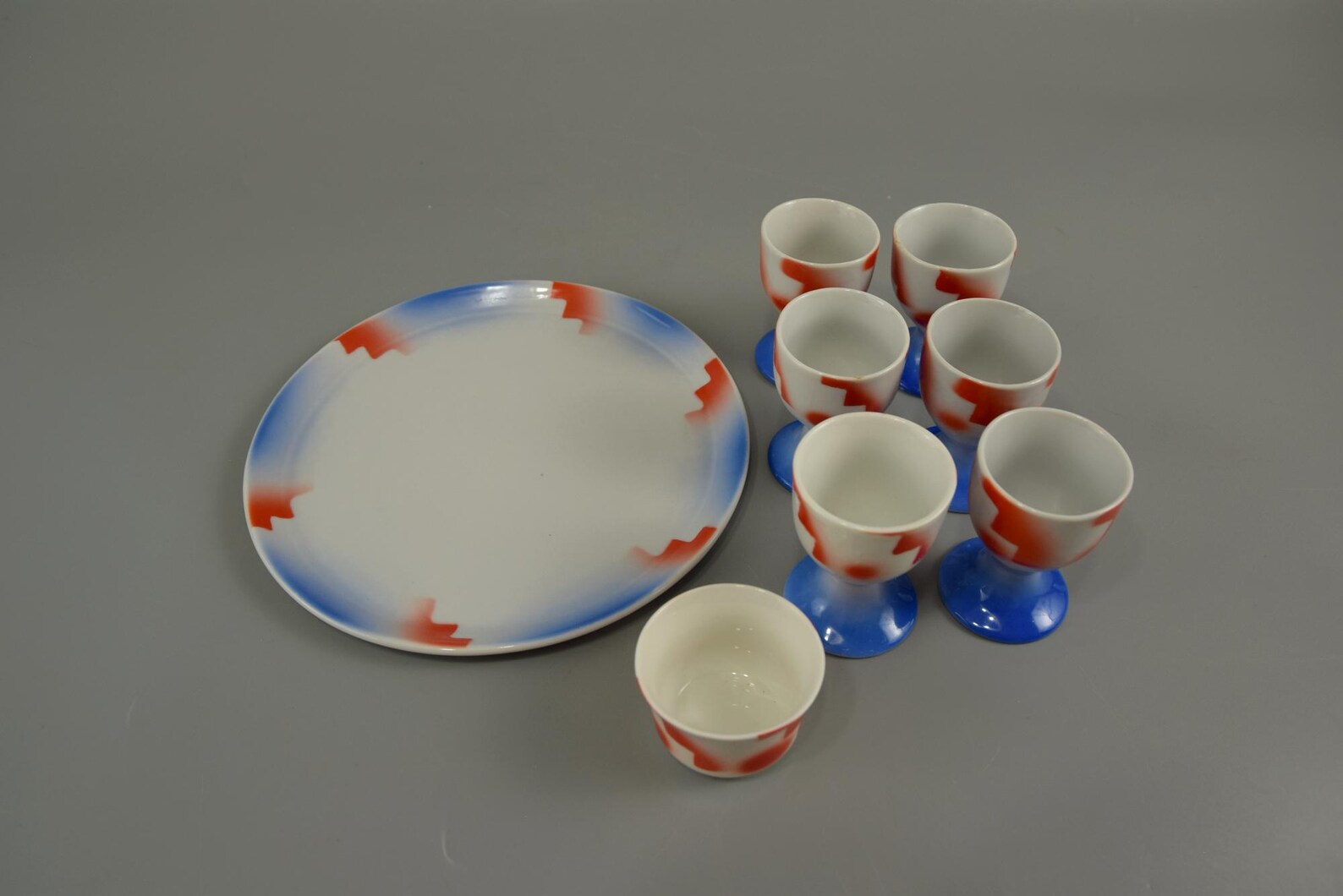 6 Vintage Egg Cups / Salt Cellar / Plate / Art Deco | Germany | 30s - Etsy