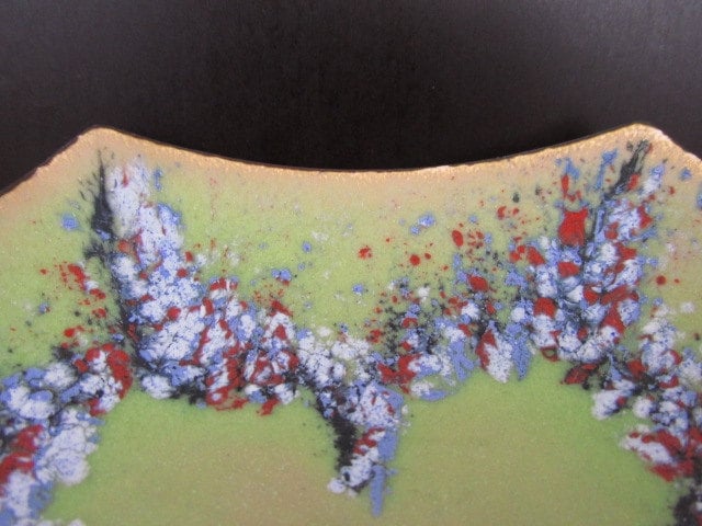 Vintage Copper Enamel Bowl Germany 60s - Etsy