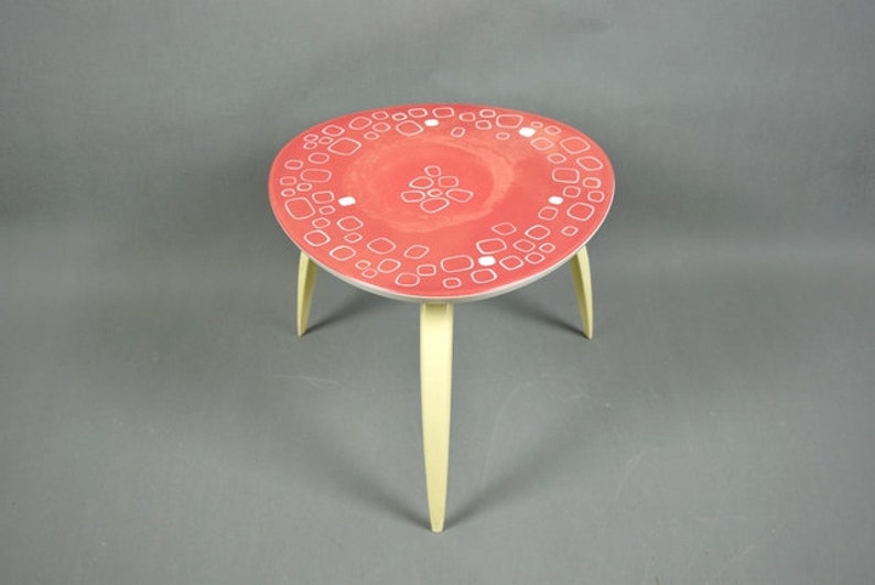 Vintage flower stool side table plant stand coffee table | Etsy