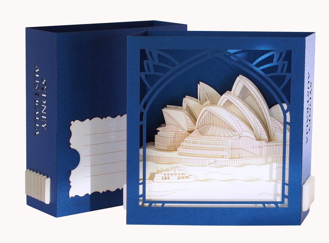 Australia Sydney Opera House Paper Popup Miniature. Australian ...