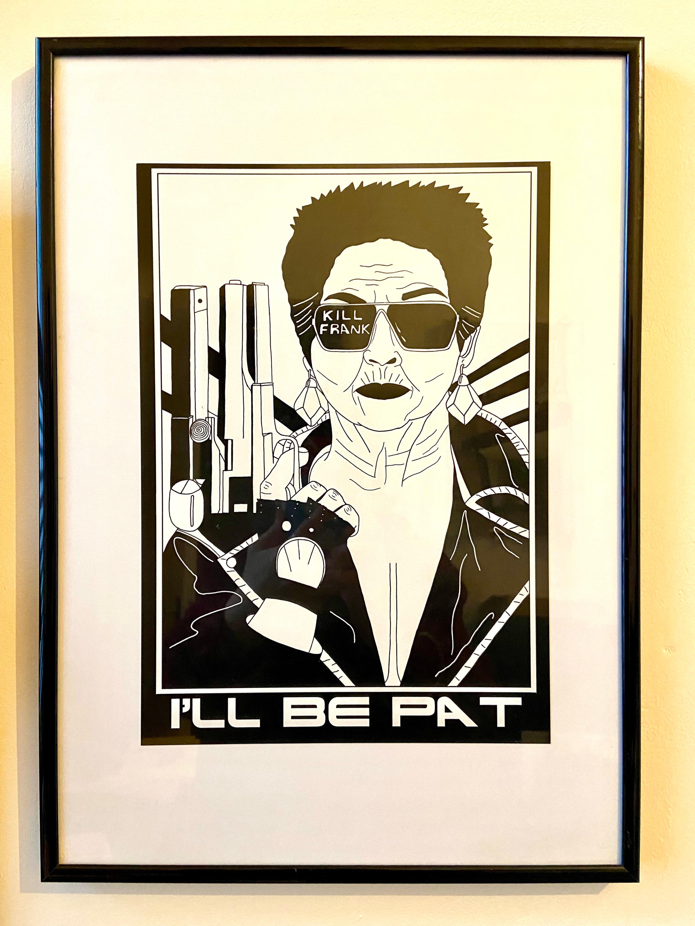 Digital Prints Prints Pat Butcher & Terminator mash-up art poster I'll ...