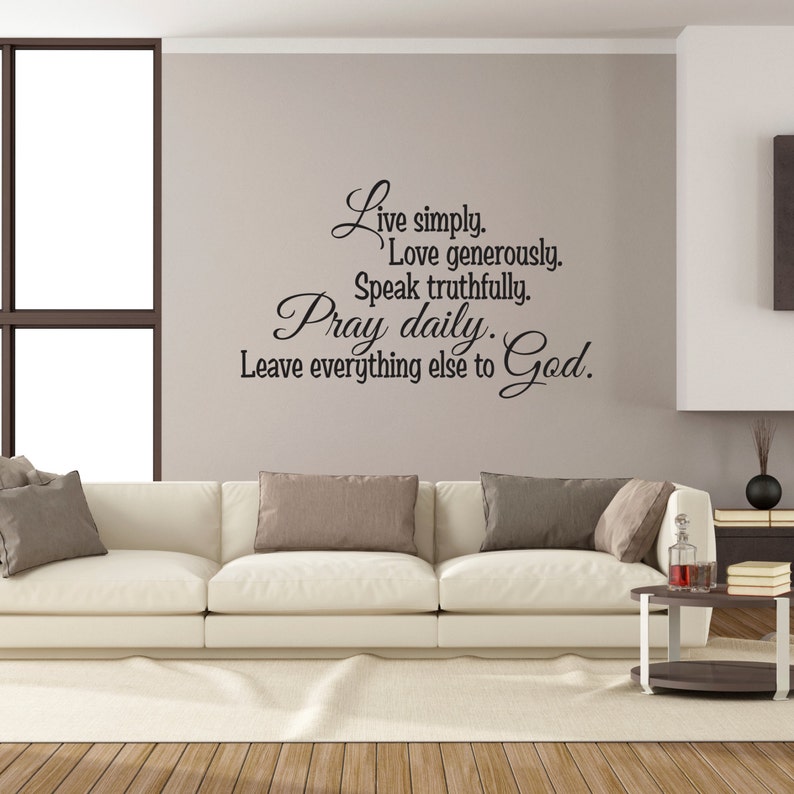 Bible Wall Decal Bible Verse Religious Wall Decal Vinyl | Etsy