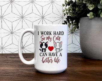 I Work Hard Mug - Etsy