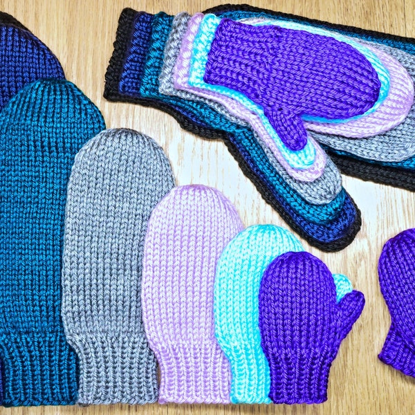 Knitted Mittens - Etsy