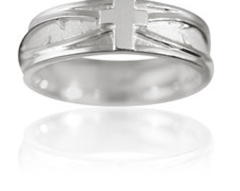 Cross Purity Ring - Etsy