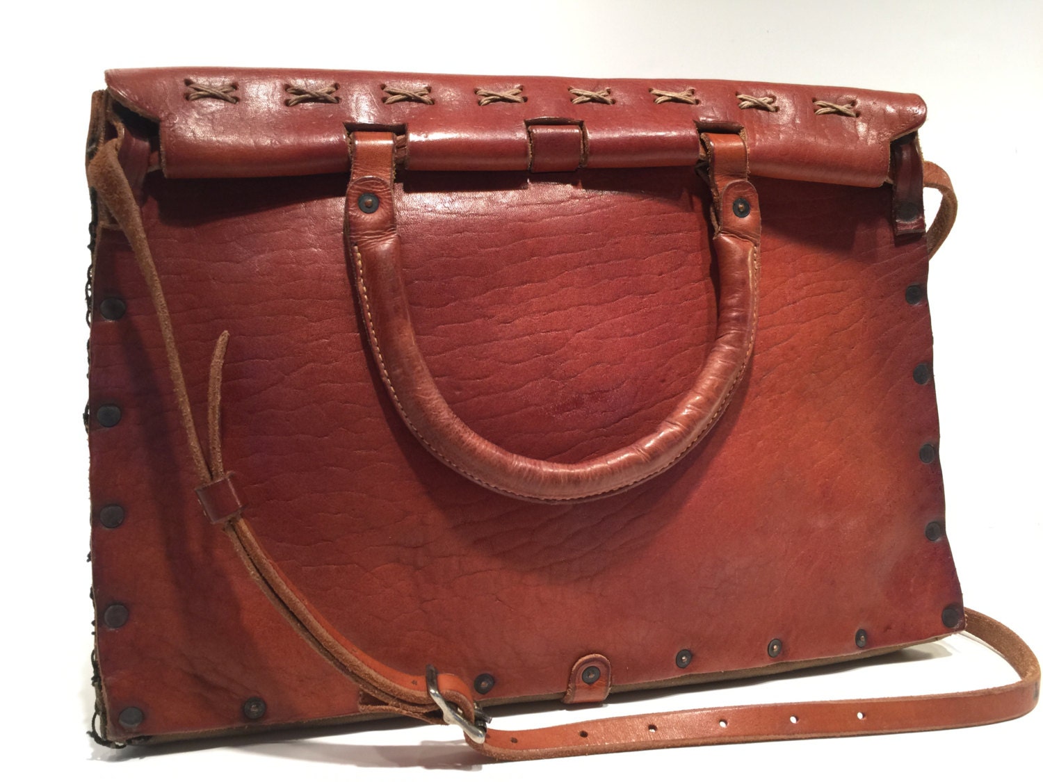 Leather Fly Fishing Satchel Bag by Bill Cleaver - Etsy