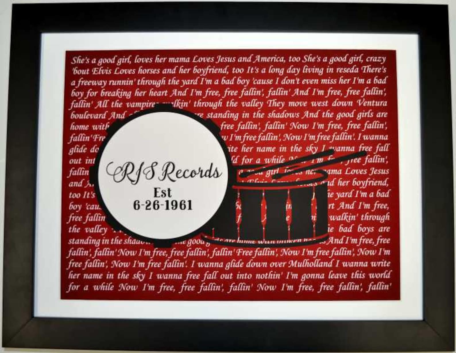 Customized Song Lyrics Print Gifts for Music Lover Lyrics - Etsy
