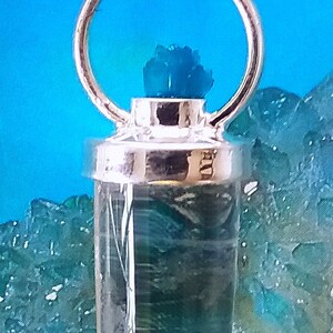 Large CAVANSITE PENDANT, Sterling Silver Cavansite Pendant, Raw Indian ...