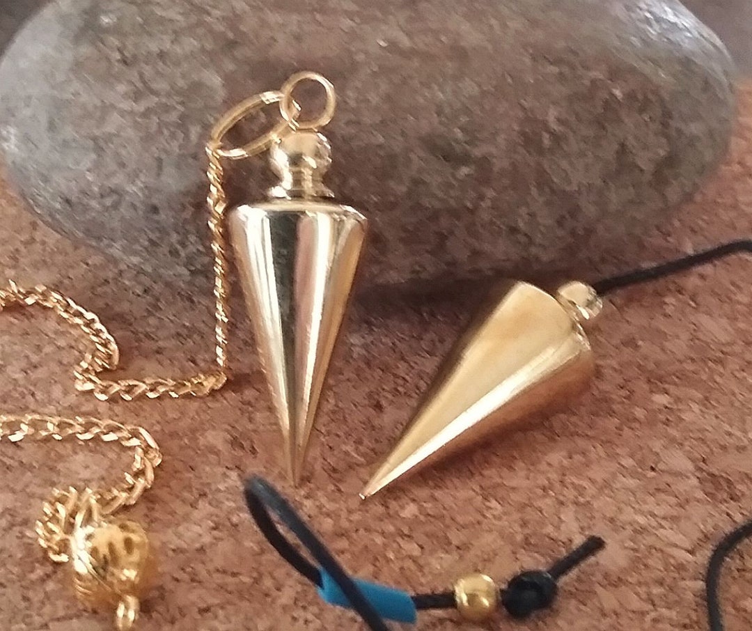 Solid Brass Dowsing Pendulum: Witness Chamber, Reiki Healing - Etsy