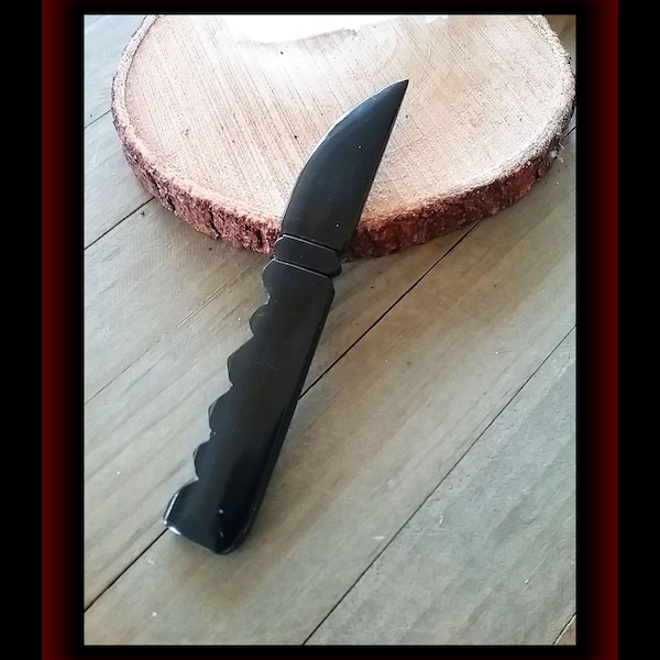 Black Obsidian Knife - Etsy