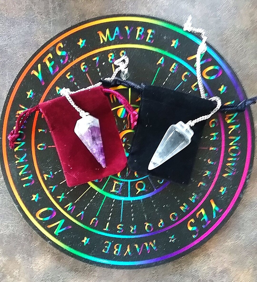 Wood Dowsing Board, Professional Dowsing Kit, 8 Inch Black Laser ...