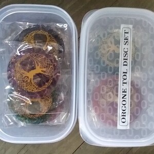 Professional ORGONE Chakra Crystal DISC SET, Huge 7 Chakra Crystal Set ...