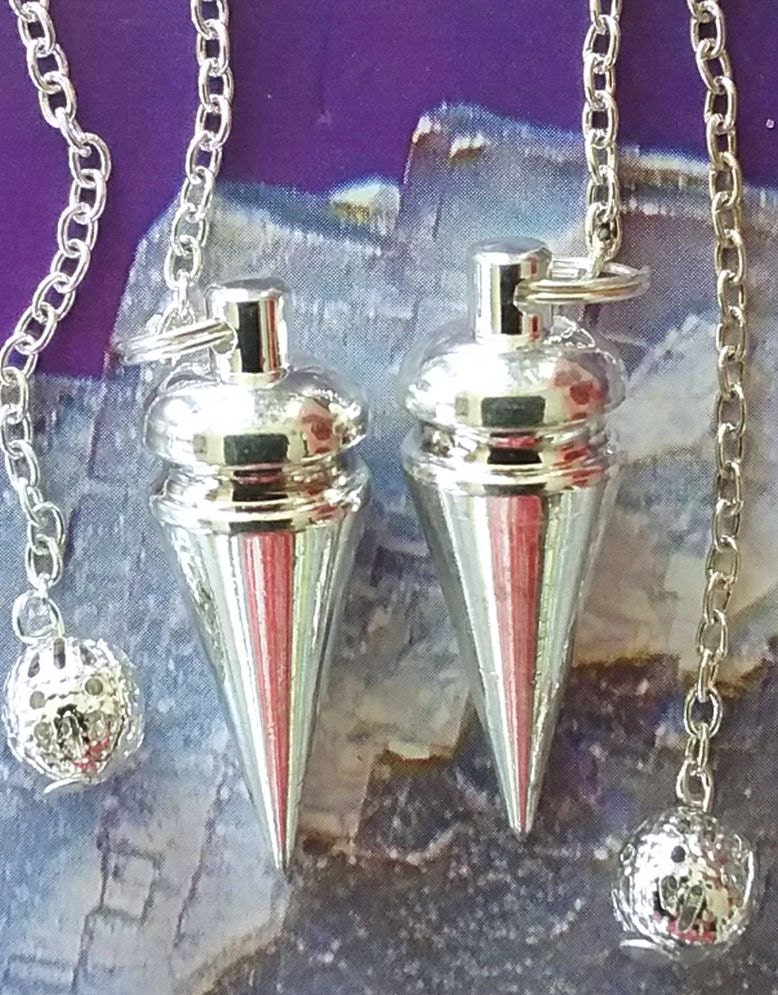 SILVER PENDULUM Solid Brass DOWSING Pendulum With Silver - Etsy