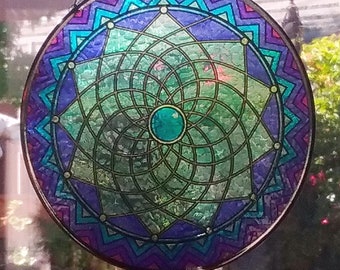 Stained Glass Sacred Geometry | Etsy