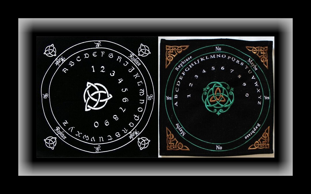 Embroidered Velvet Dowsing Mat Kit: Celtic Divination Pendulum Board - Etsy