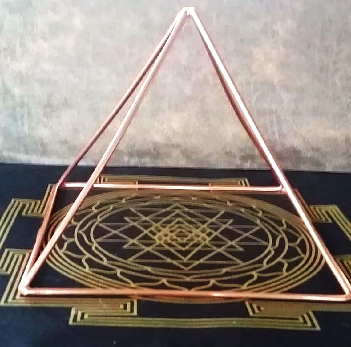 Copper PYRAMID 8.5 Inch Solid Copper Pyramid With Sri Yantra | Etsy
