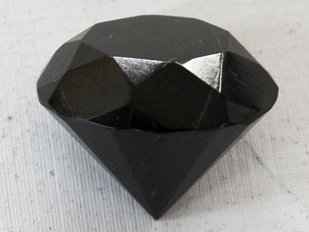 BLACK JASPER DIAMOND Cut Disintegrator, 75 Carat Professional Crystal ...