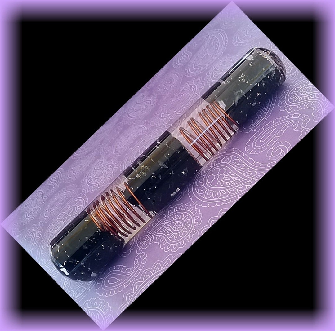 ORGONE WAND, ORGONE Black Tourmaline Wand, Large Black Tourmaline ...