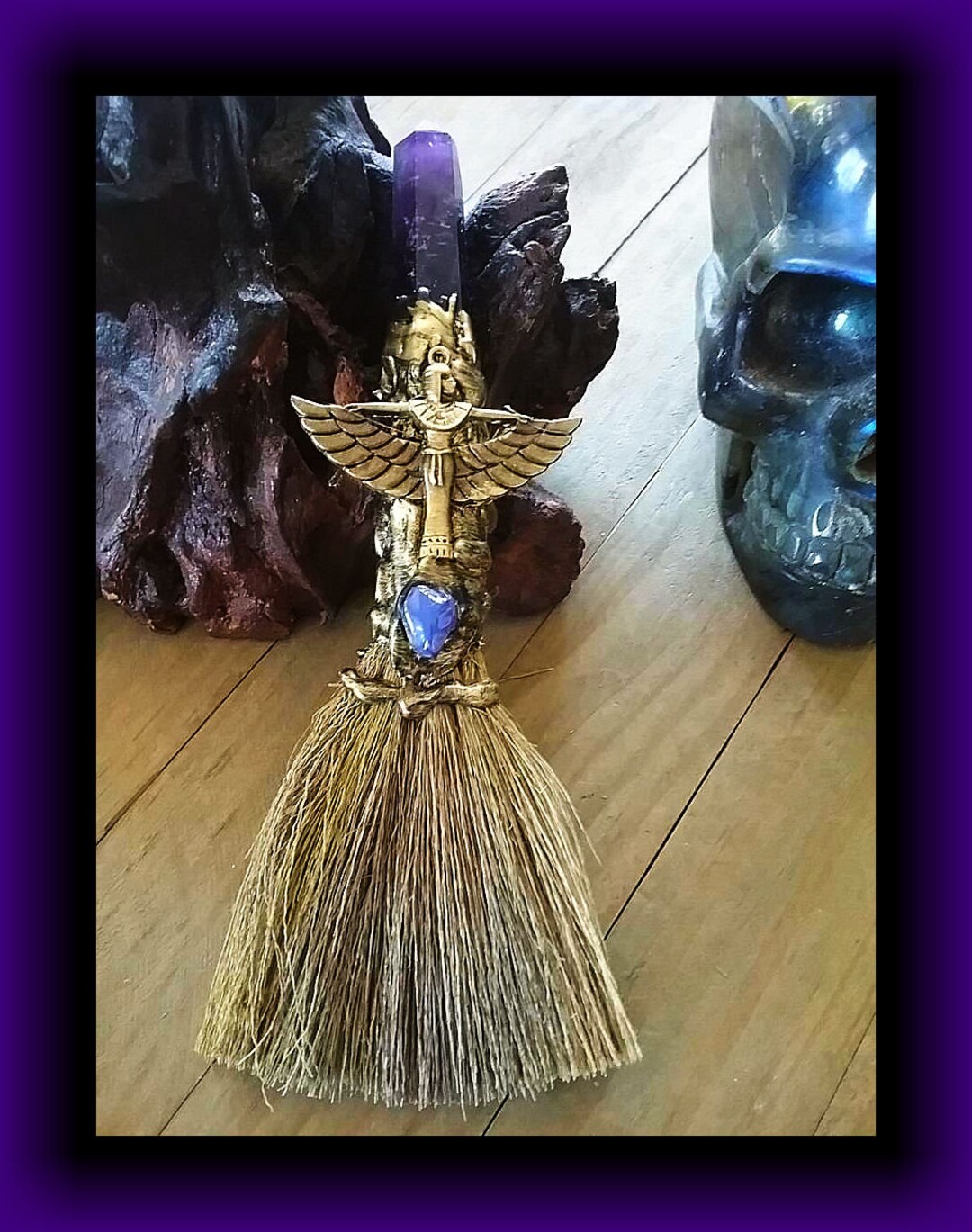 Amethyst Alter Broom, ISIS GODDESS BROOM, Witch Broom, Magic Broom ...